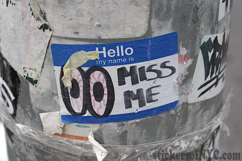 Miss Me Sticker | Stickers of NYC